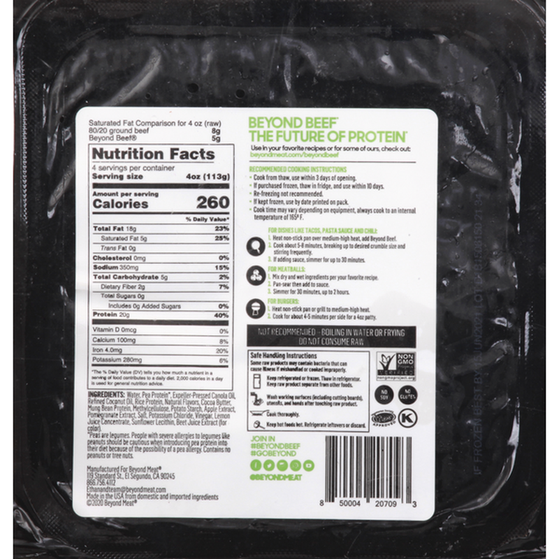 BEYOND MEAT BEEF PLANT BASED BRICK 16 OZ – RockMart 340